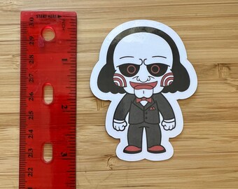 Horror Sticker | Jigsaw Sticker | SAW Movies | Horror Fans | Print Then ...