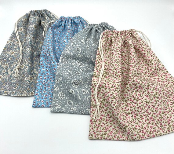 Handmade Drawstring Bag Gift Bag Reusable Gift Bag Travel - Etsy UK
