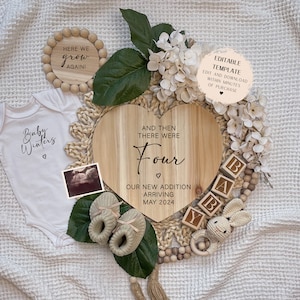 Second Baby Announcement, Digital Pregnancy Announcement, Instant ...