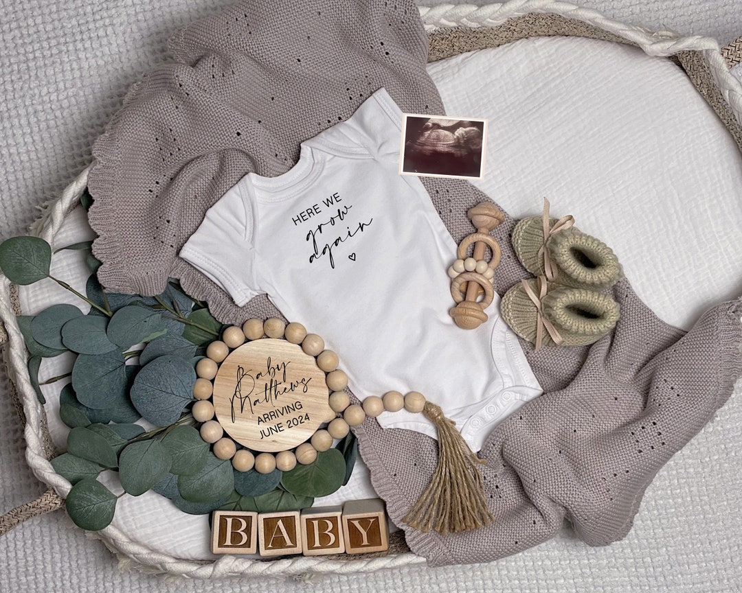 Baby Number 3 Announcement: Editable Pregnancy Reveal (digital) - Etsy