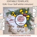Lemon Pregnancy Announcement Digital, Neutral Baby Announcement ...
