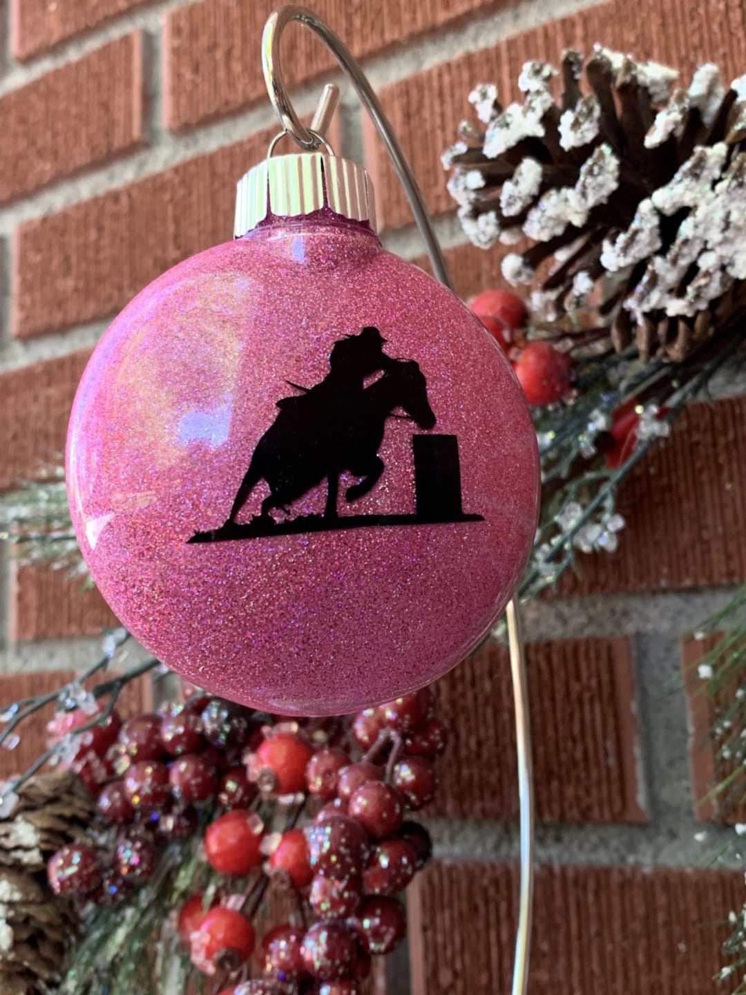 Barrel Racer Christmas Ornament - Etsy