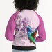 Women's Bomber Jacket Hummingbird and Orchids - Etsy