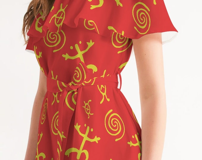 Taino Tribute A-line Dress Taino Symbols Sol Taino Atabey Sol De Utuado ...