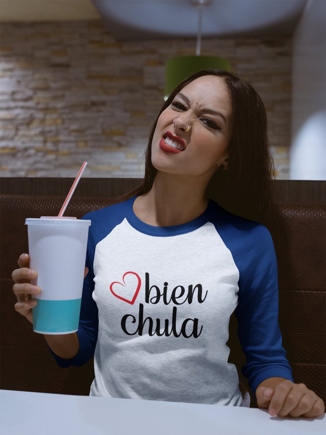 Bien Chula | Sabroso Streetwear Chica Latina 3/4 Sleeve Baseball Tee - Etsy