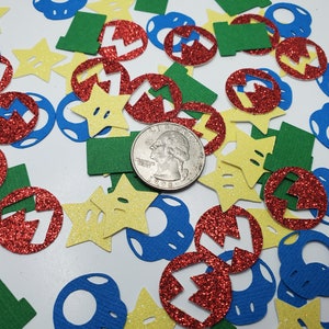 Super Mario Birthday Confetti, Mario Confetti, Birthday Confetti ...