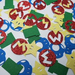 Super Mario Birthday Confetti, Mario Confetti, Birthday Confetti ...