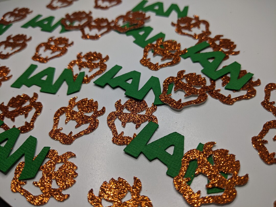 Bowser Confetti, Super Mario Confetti, Gaming Confetti, Mario Birthday ...