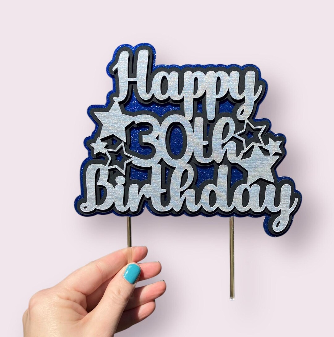 30th Birthday Cake Toppers - Etsy