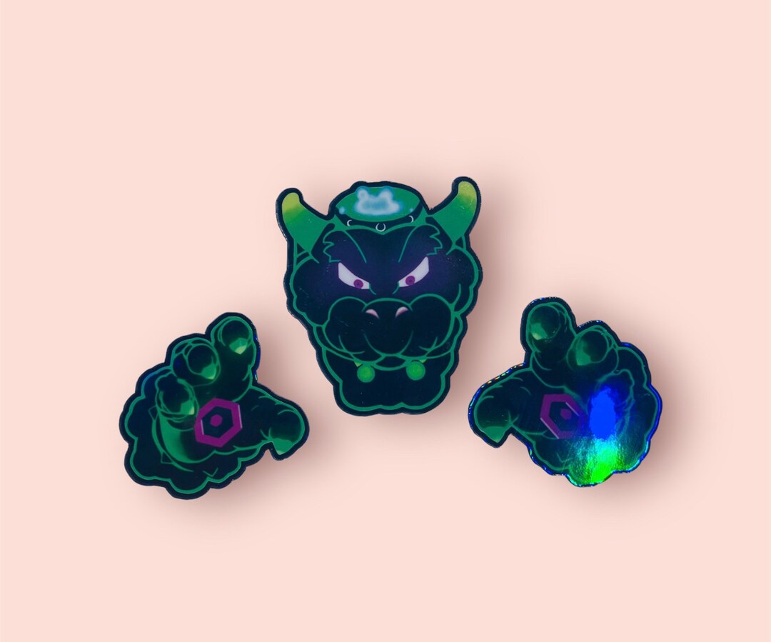 Holographic Bowser Sticker - Etsy