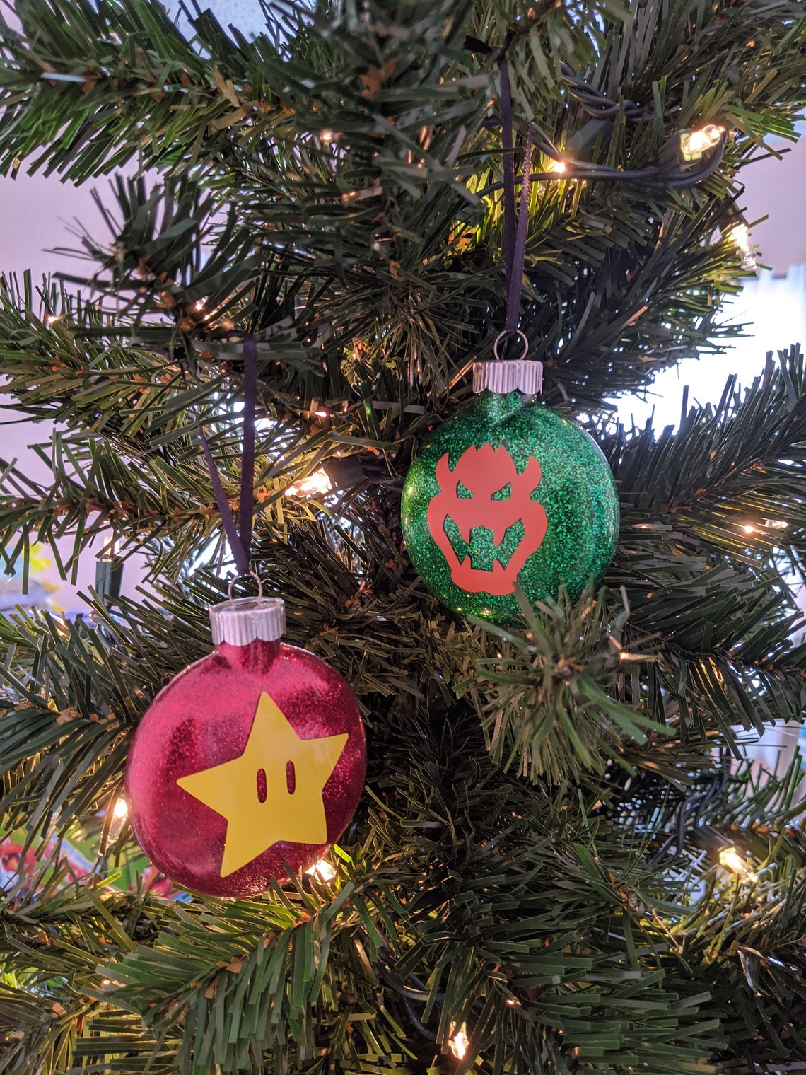 Super Mario Christmas Ornament Super Star FREE | Etsy
