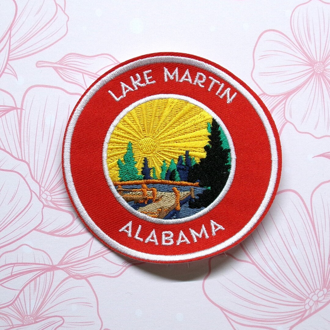 Lake Martin Alabama Patch Embroidered Iron-on/sew-on Applique for Vest ...