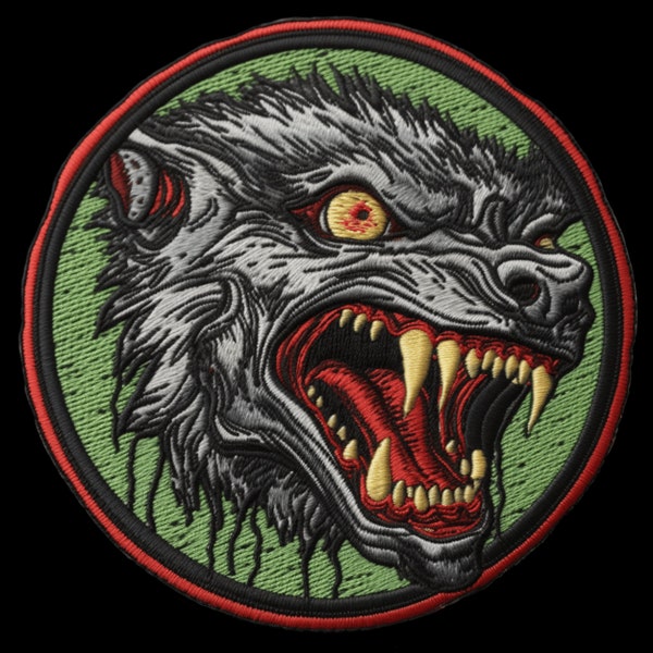 Wolf Applique - Etsy