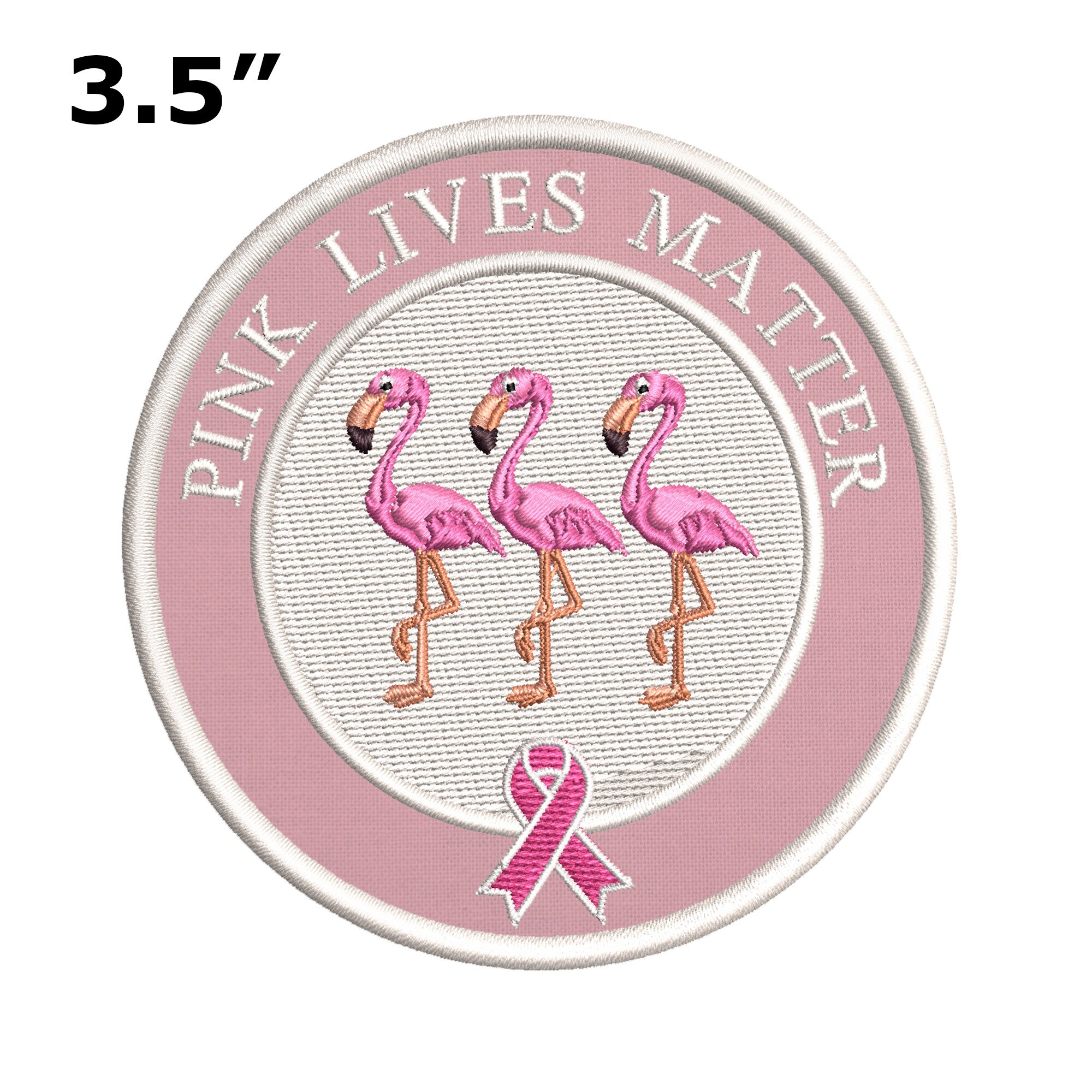 Breast Cancer Awareness Pink Lives Matter Flamingos 3.5 | Etsy