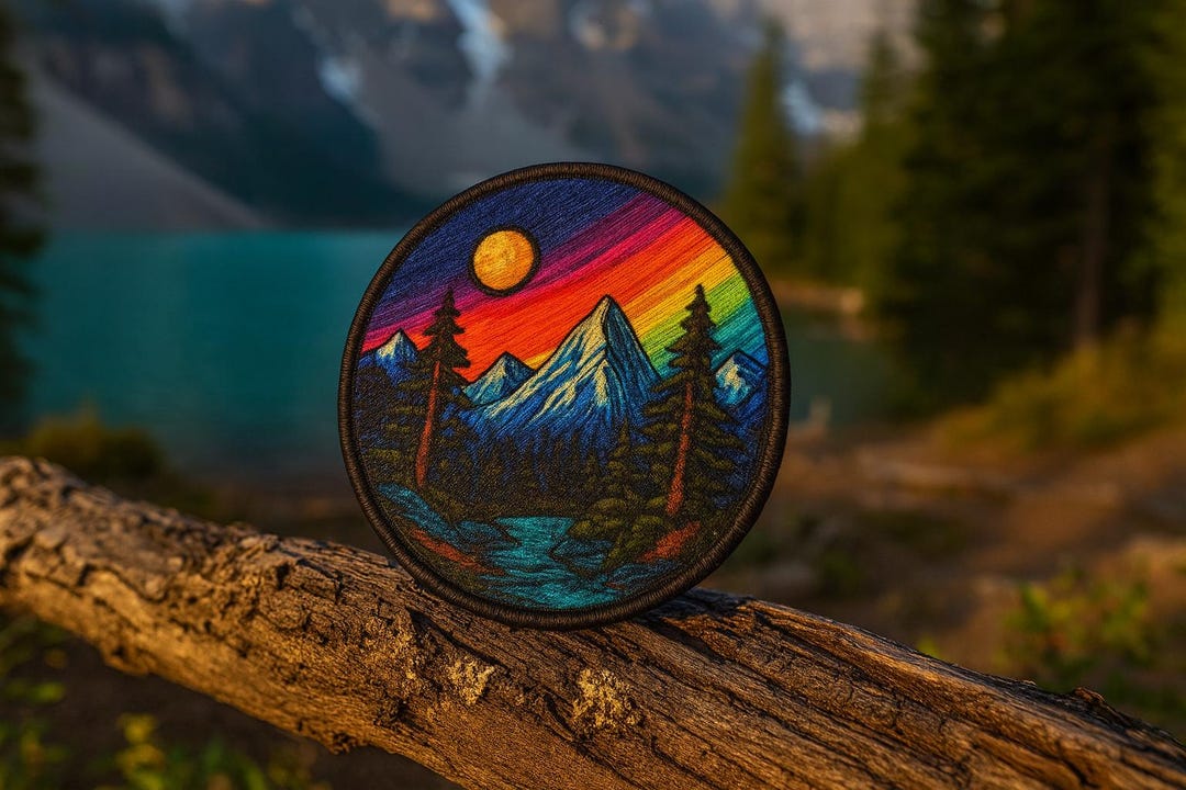 Mountain Patch/iron-on Patch/nature Badge/hiking & Camping/travel ...