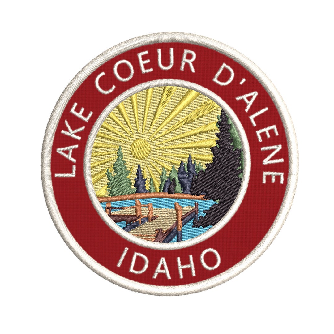 Lake Dock Lake Coeur D'alene Idaho 3.5 Embroidered - Etsy