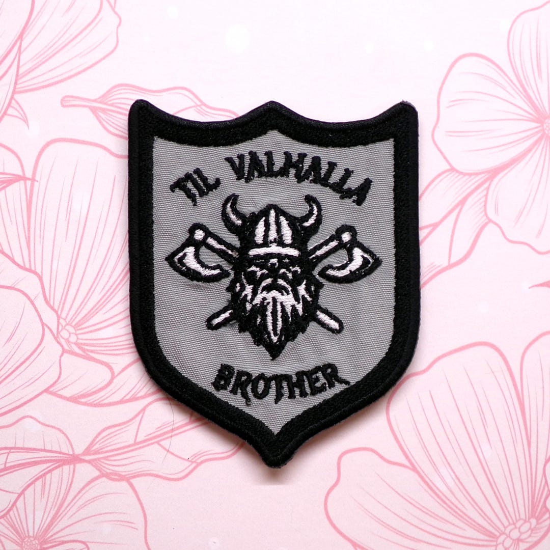 Till Valhalla Patch Embroidered Iron-on/sew-on Applique for Vest Jacket ...