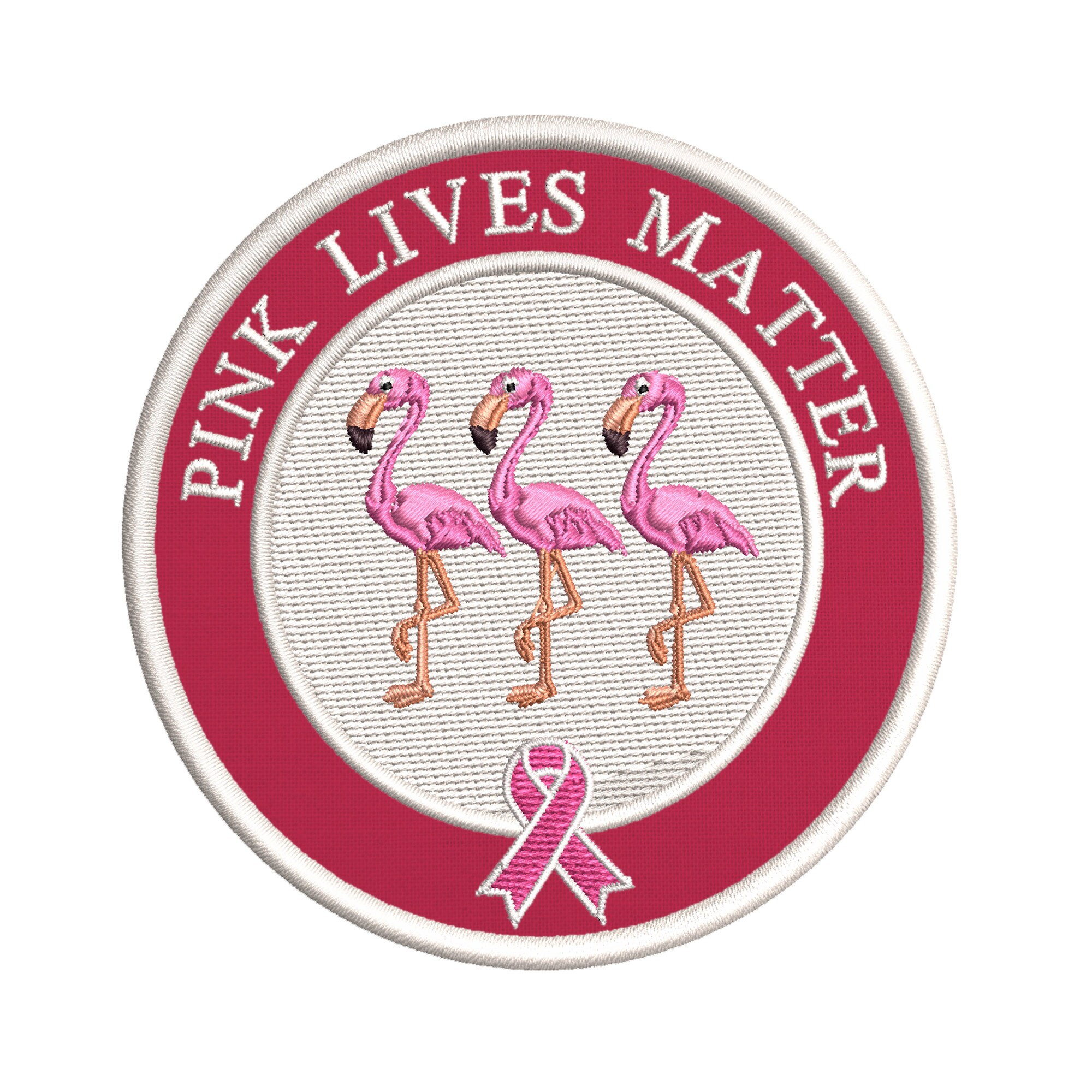 Breast Cancer Awareness Pink Lives Matter Flamingos 3.5 | Etsy