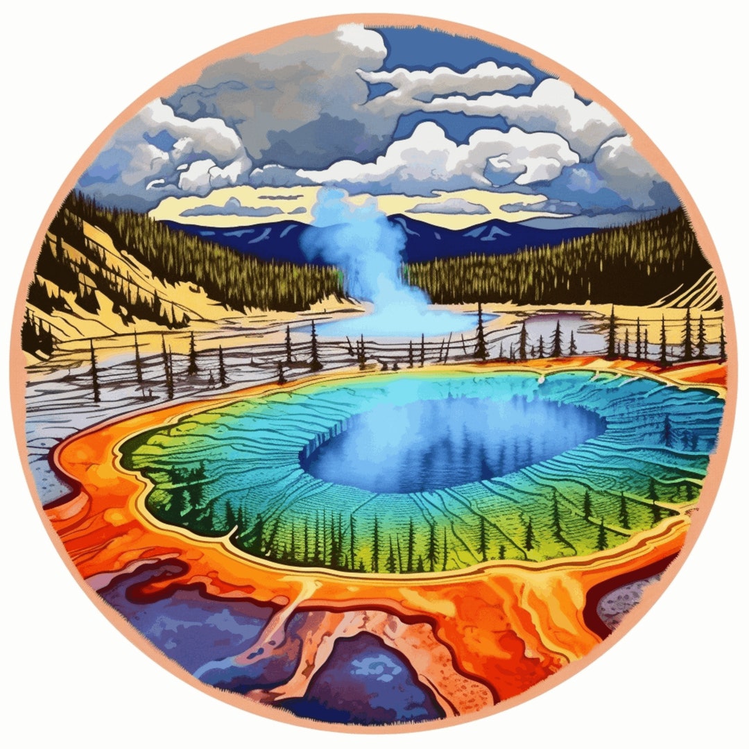 Yellowstone National Park Sticker Decal, Car Truck Window Bumper, Die ...