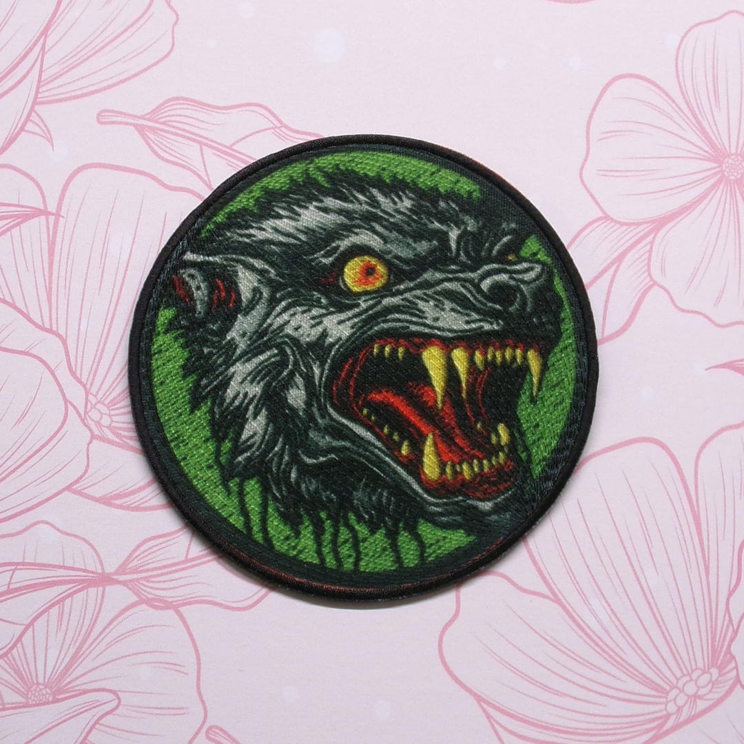 Infected Wolf Patch Embroidered Iron-on/sew-on Applique Clothing Vest ...