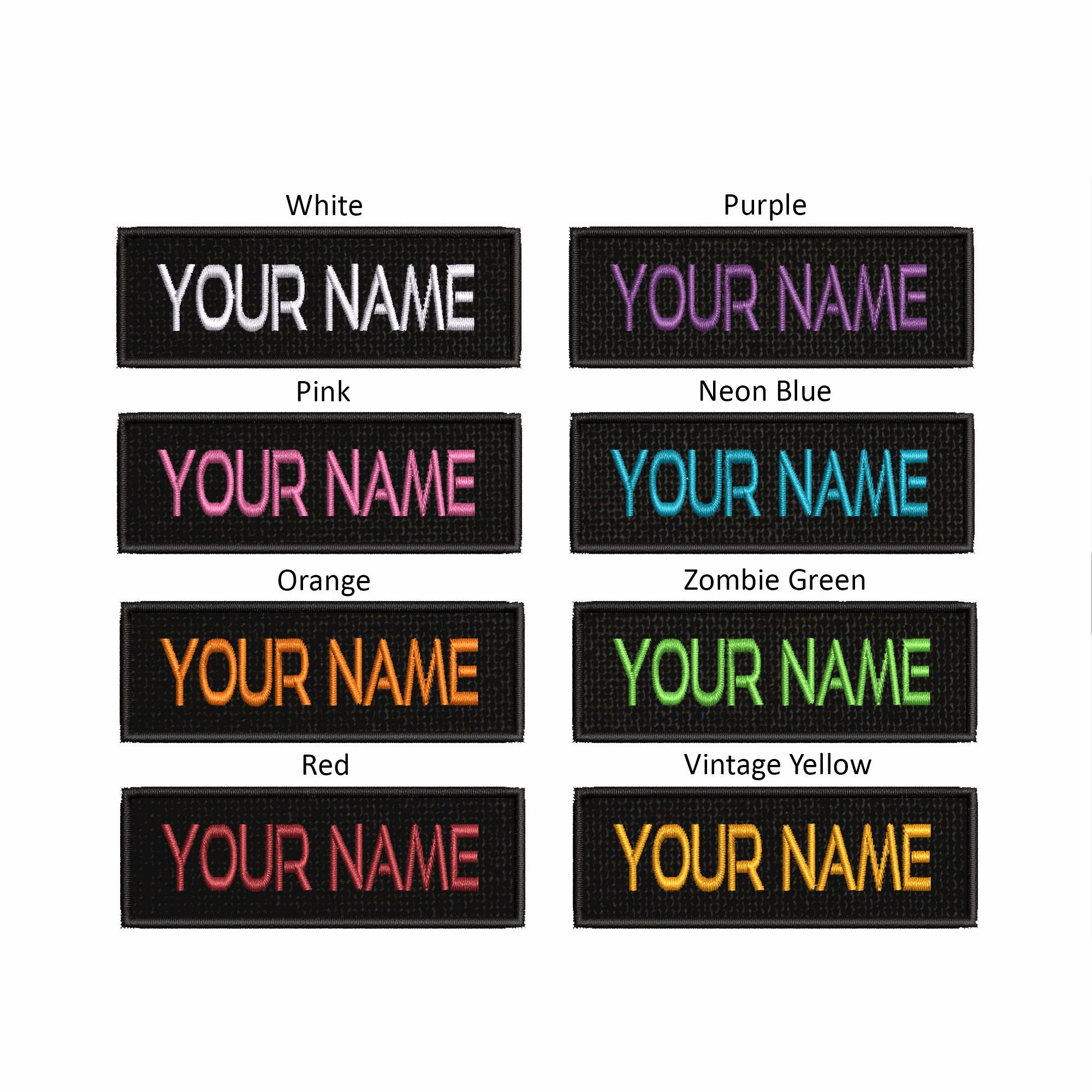 Custom Your Name Personalized Name Tag 5 X 1.5 - Etsy UK