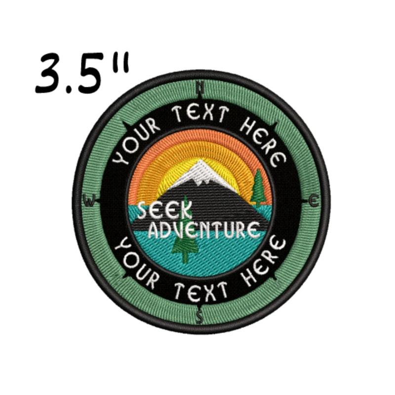 Hiking Iron on Patch - Etsy