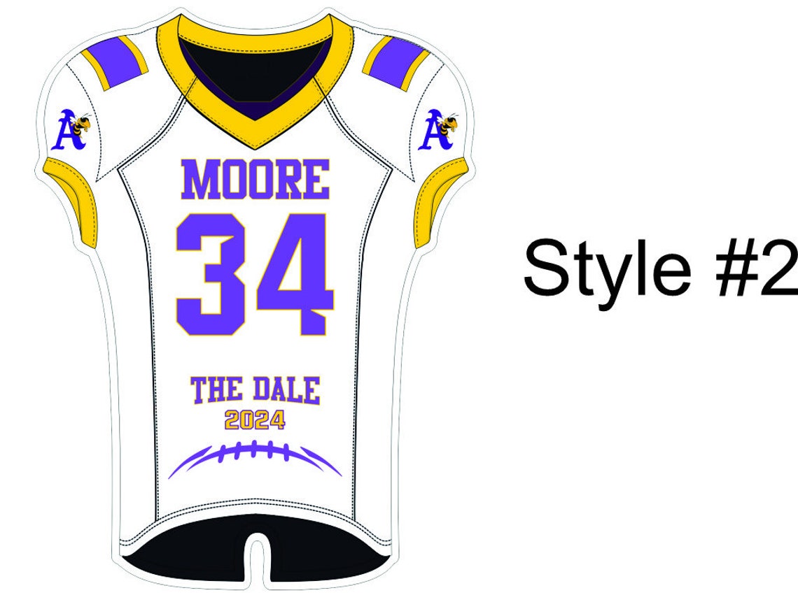 Football Player Yard Signs (6 SIGNS INCLUDED) - Etsy