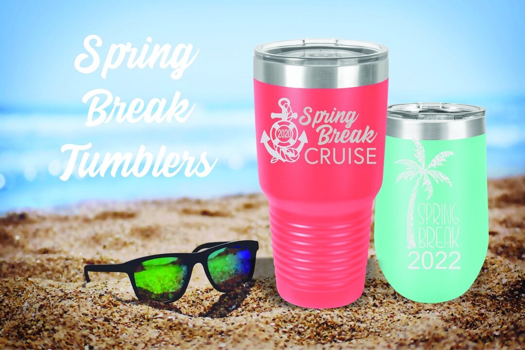 Spring Break Vacation Tumbler, Personalized Vacation Tumbler, Family ...