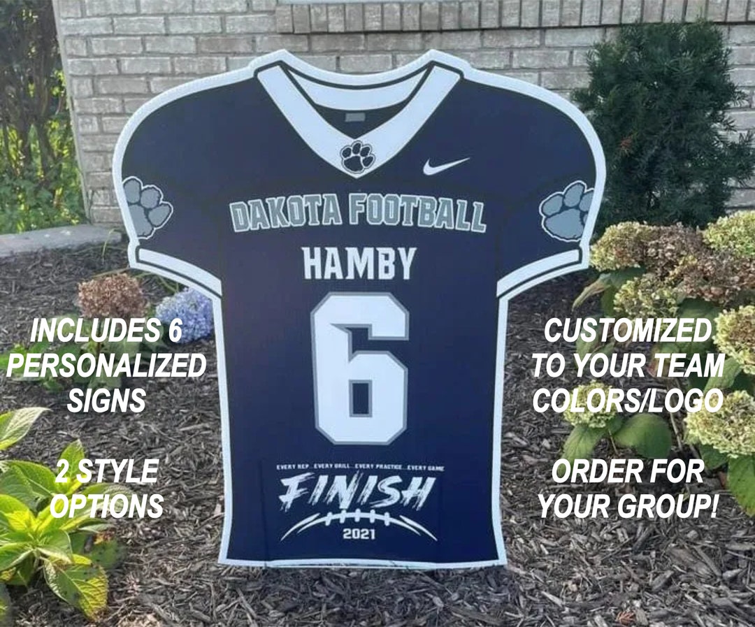 Football Player Yard Signs (6 SIGNS INCLUDED) - Etsy