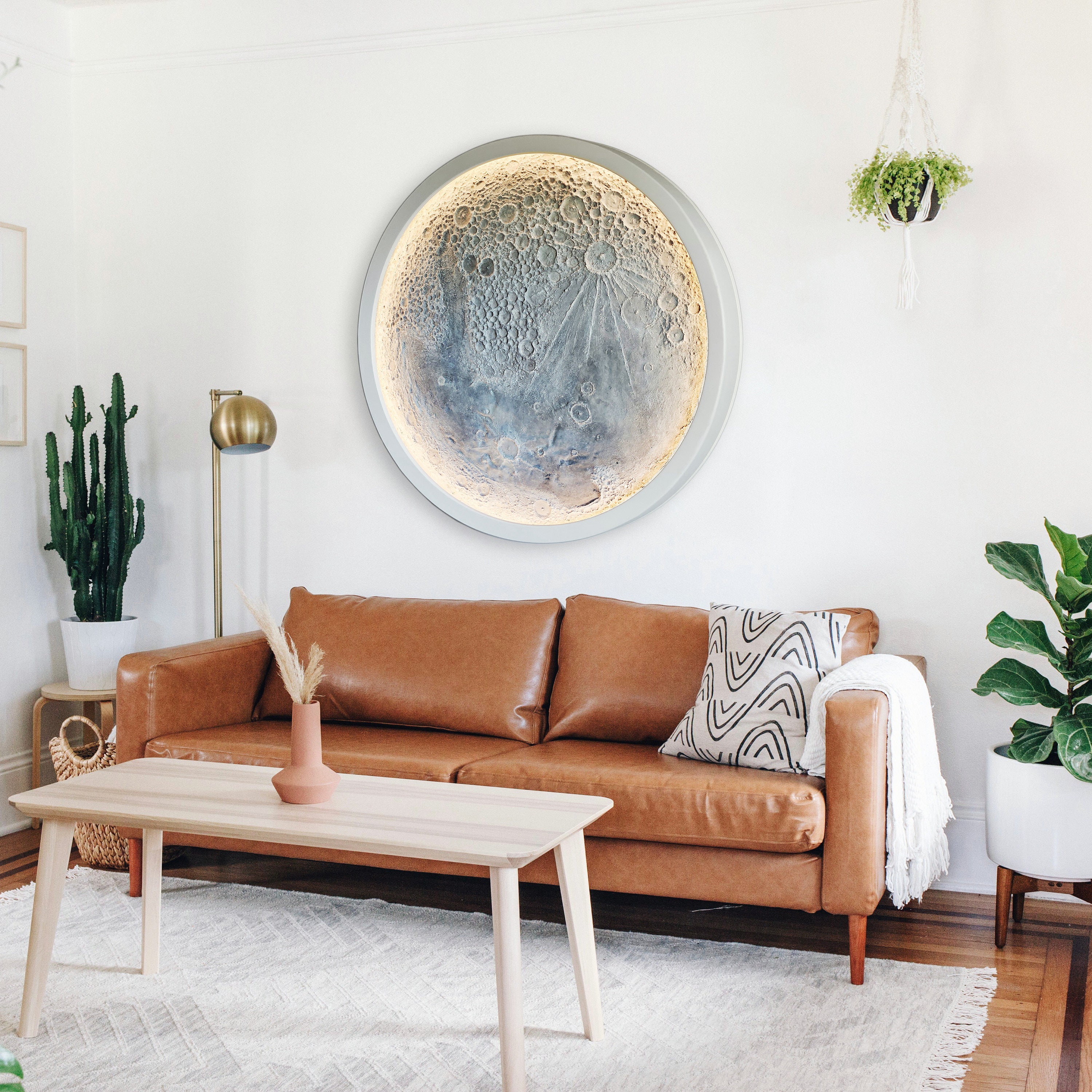 3D LED MOON Wall Art - Etsy