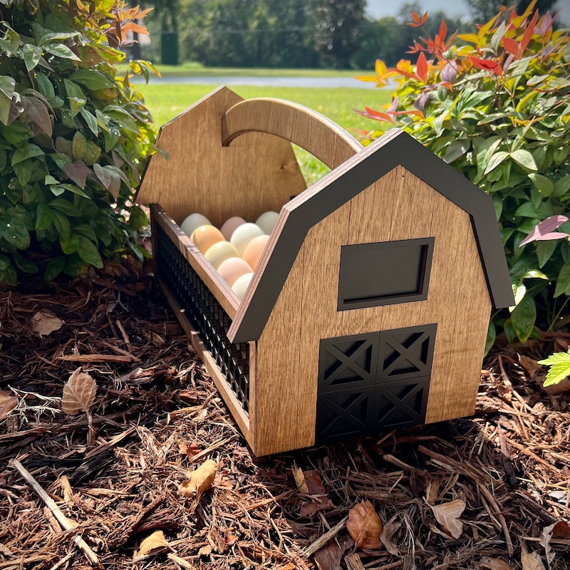 Brown Rooster Basket - Etsy UK