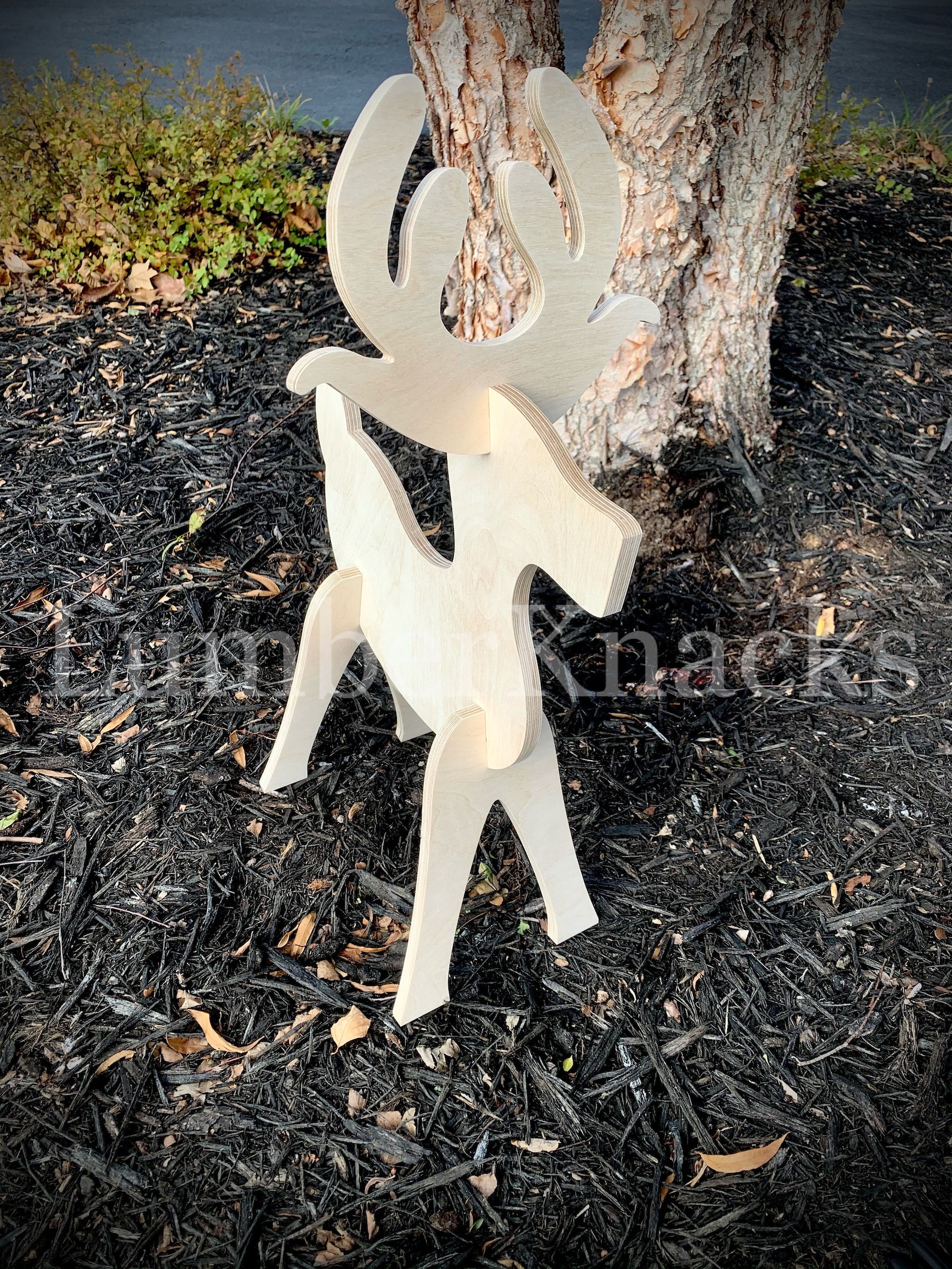 Wood Christmas Santa Reindeer Deer SVG for CNC Router Standing - Etsy