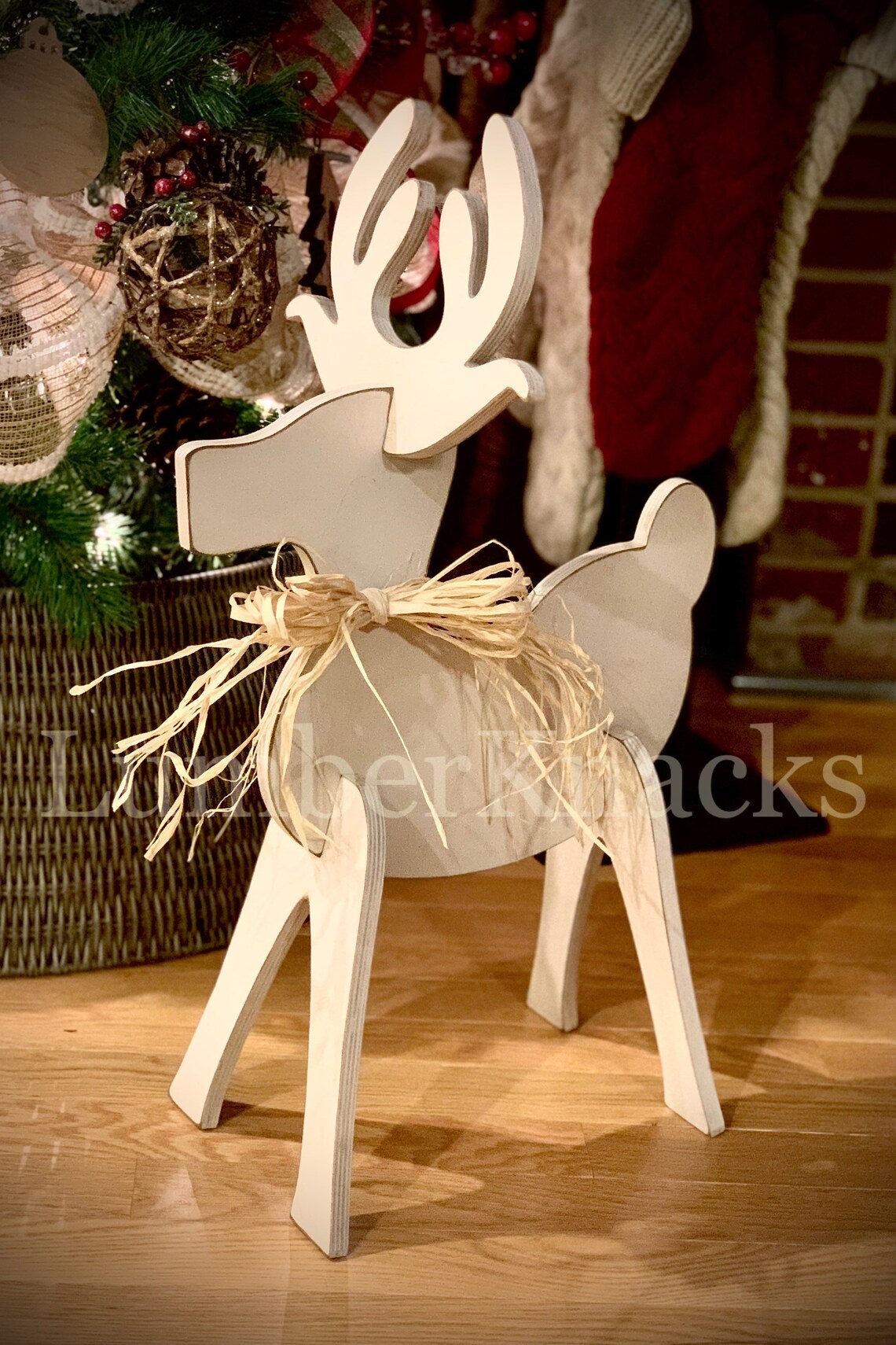 Wood Christmas Santa Reindeer Deer SVG for CNC Router Standing - Etsy
