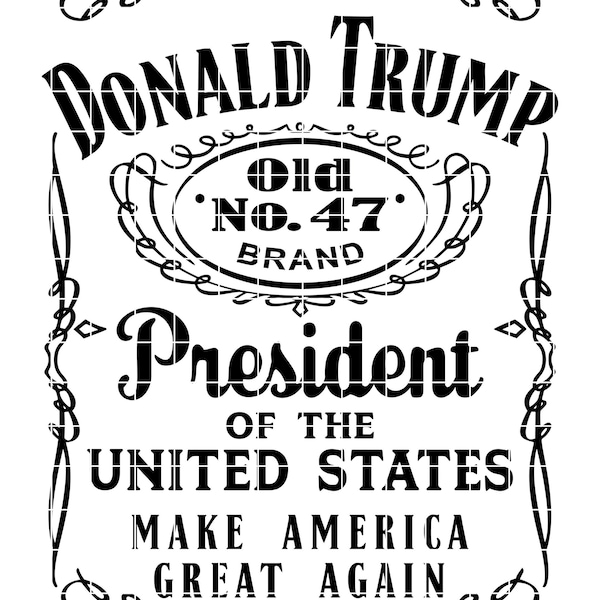 Trump Jack Daniels Labels - Etsy