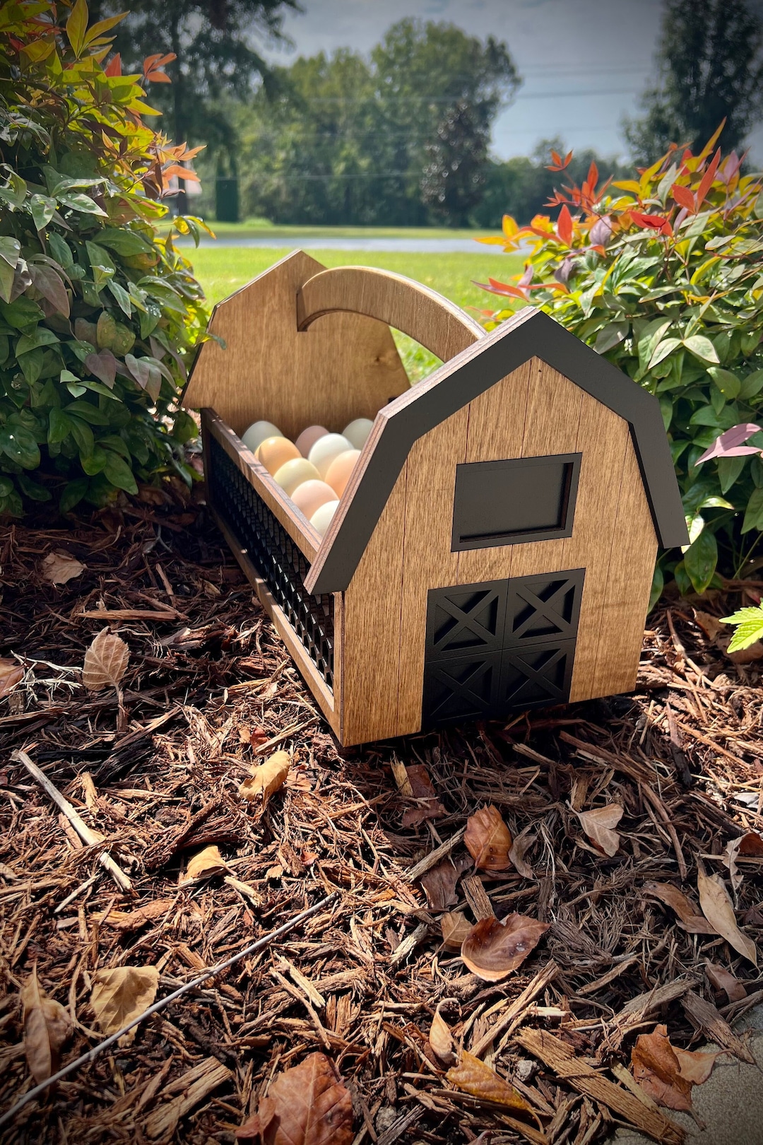 Farm Barn Box Basket With Optional Egg Tray (read Description Closely ...