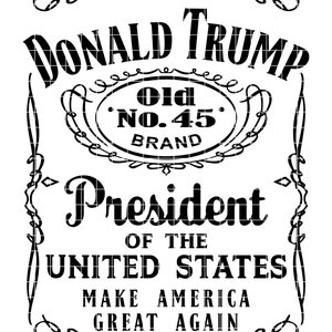 Donald Trump Whiskey Label - Etsy