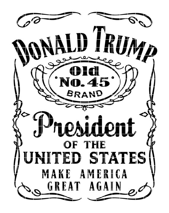 Donald Trump Whiskey Label Digital File - Etsy