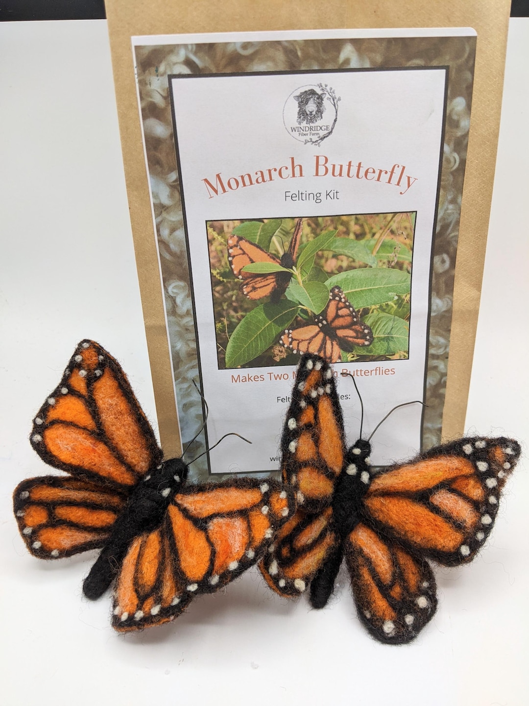 Needle Felted Monarch Butterfly Kit | Felt Craft Kit | Make It Yourself ...