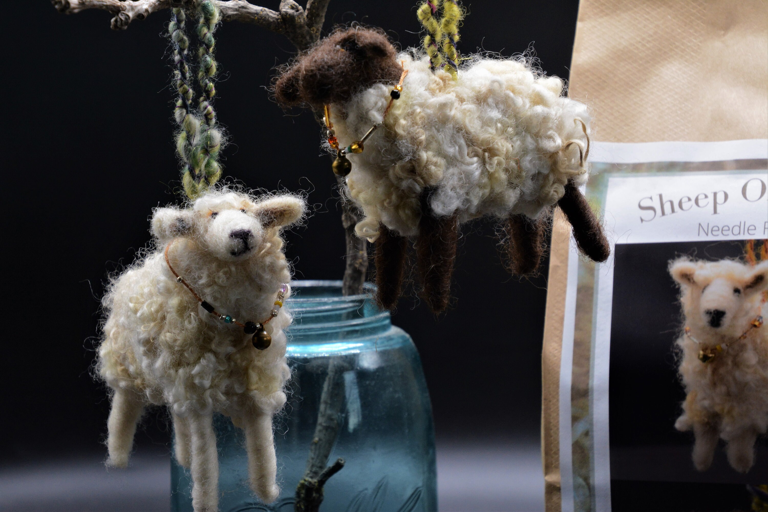 Needle Felting Sheep Ornaments Kit Wool Felted Sheep Kit - Etsy