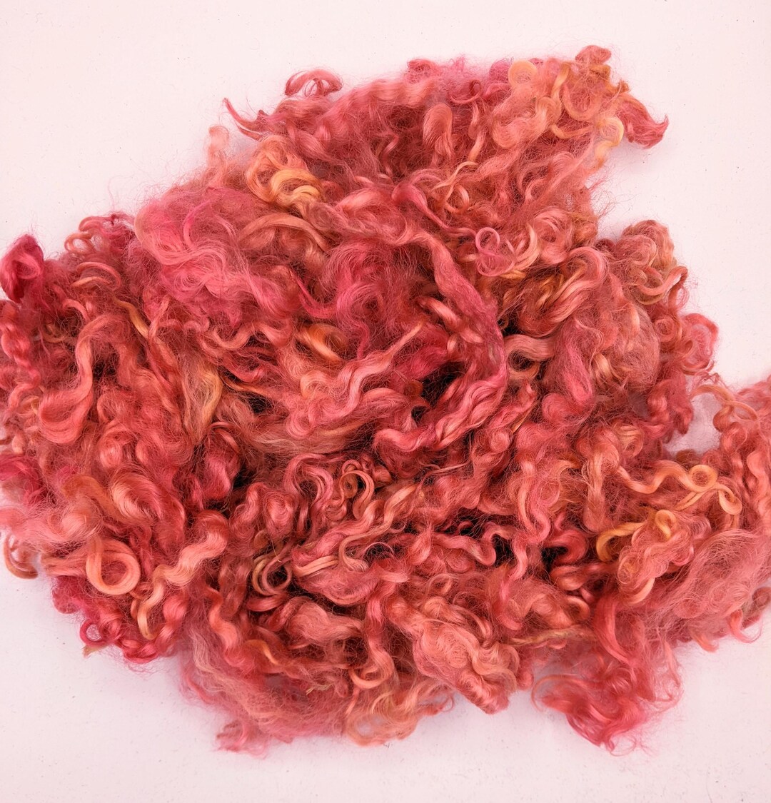 Light Pink Cotswold Wool Locks: Felting & Doll Making Fiber - Etsy
