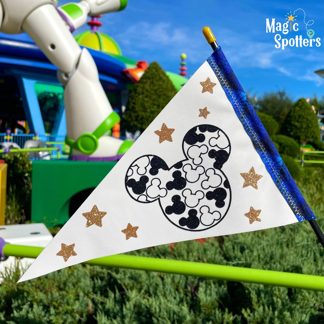 Mickey Mouse Flag Spotter for Stroller, Wheelchair, Scooter, Bike ...