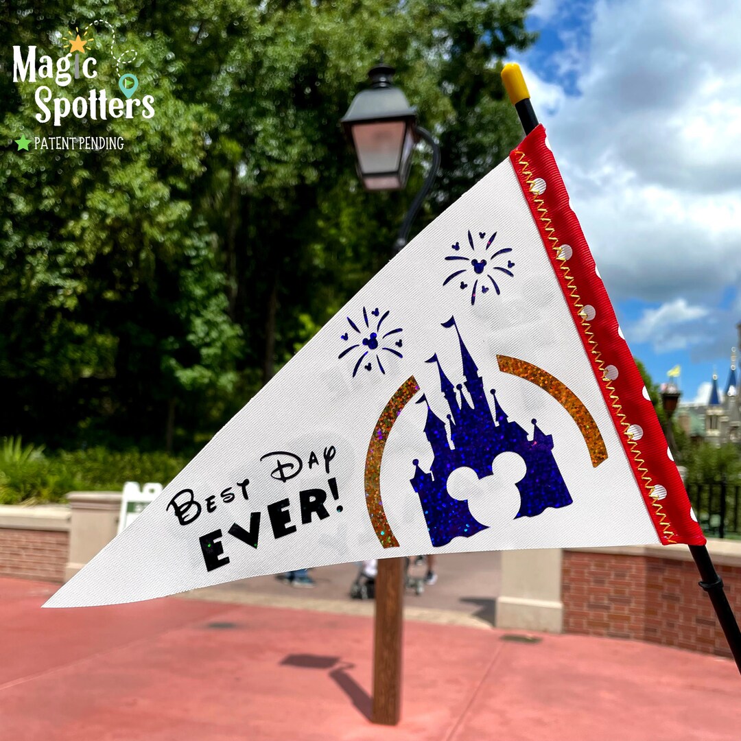 Disney best Day EVER Flag Spotter for Stroller, Wheelchair, Bike & More ...