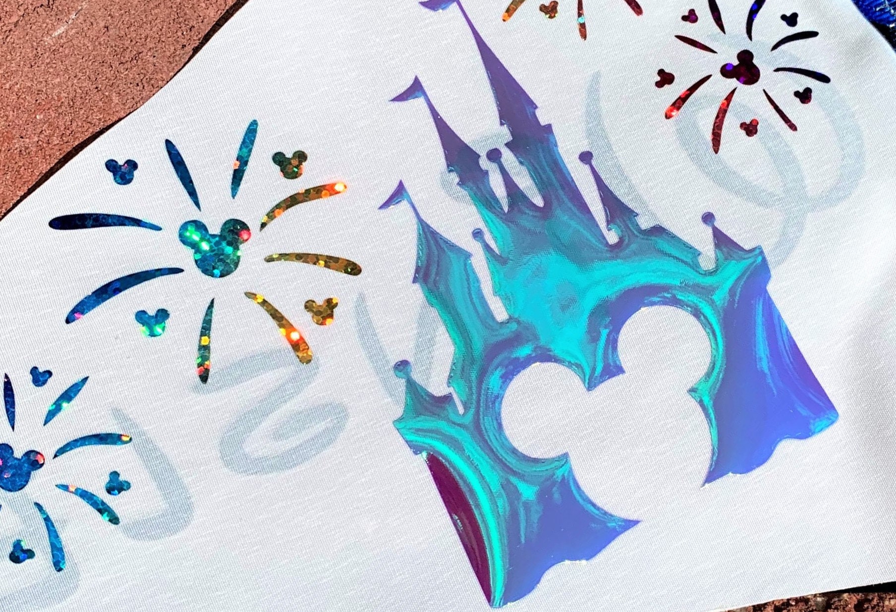 Disney Holographic Castle Flag Spotter Personalized for - Etsy UK