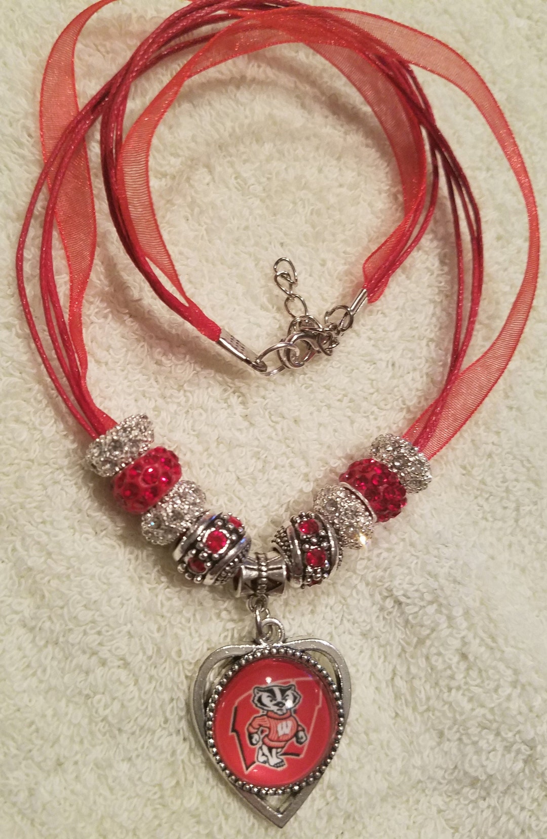 Wisconsin Badger Jewelry, Gift for Badger Fans, Badger Pendant, Badgers ...