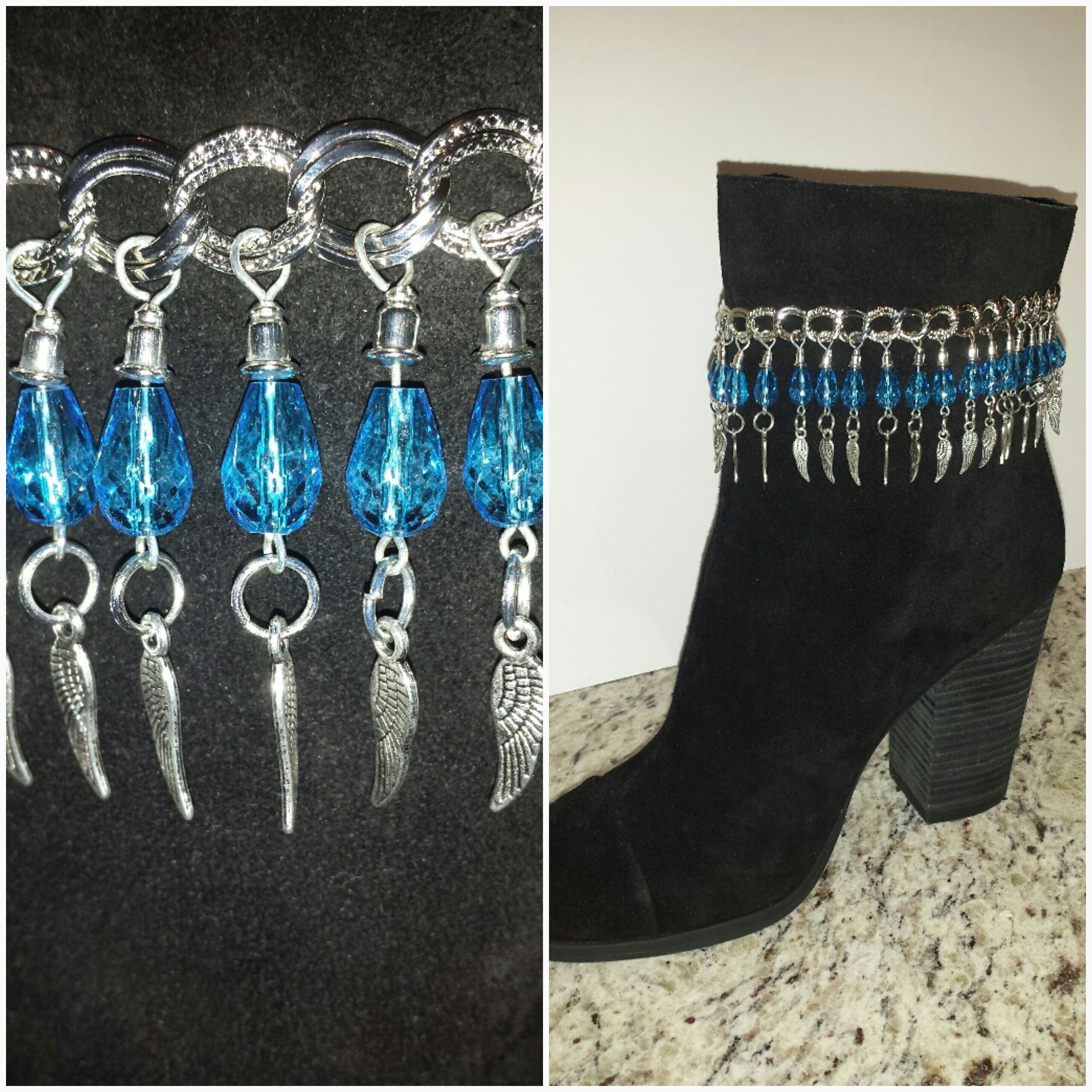 Boot Jewelry, Two Pieces & a Pair of Connecting Conches, Display on ...