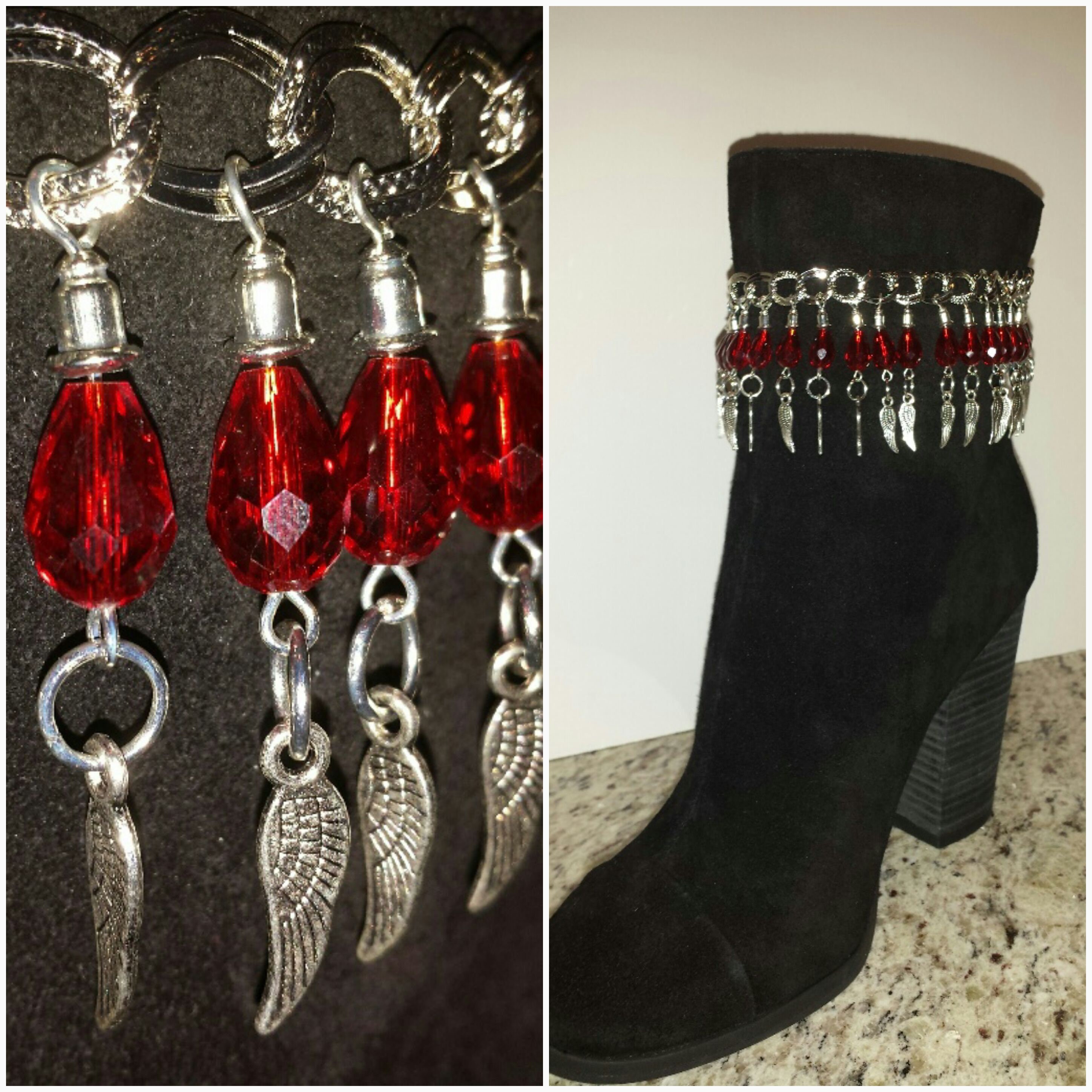 Boot Jewelry, Two Pieces & a Pair of Connecting Conches, Display on ...