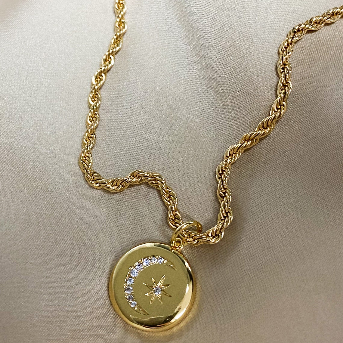 Gold Rope Chain Necklace for Women Gold Link Chain Choker - Etsy