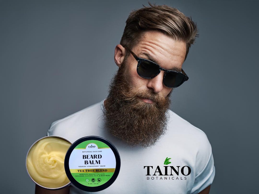 Beard Balm Tea Tree Blend 4 Oz TAINO Botanicals Inc - Etsy