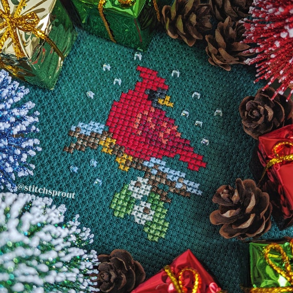 Cross Stitch Ornament - Etsy