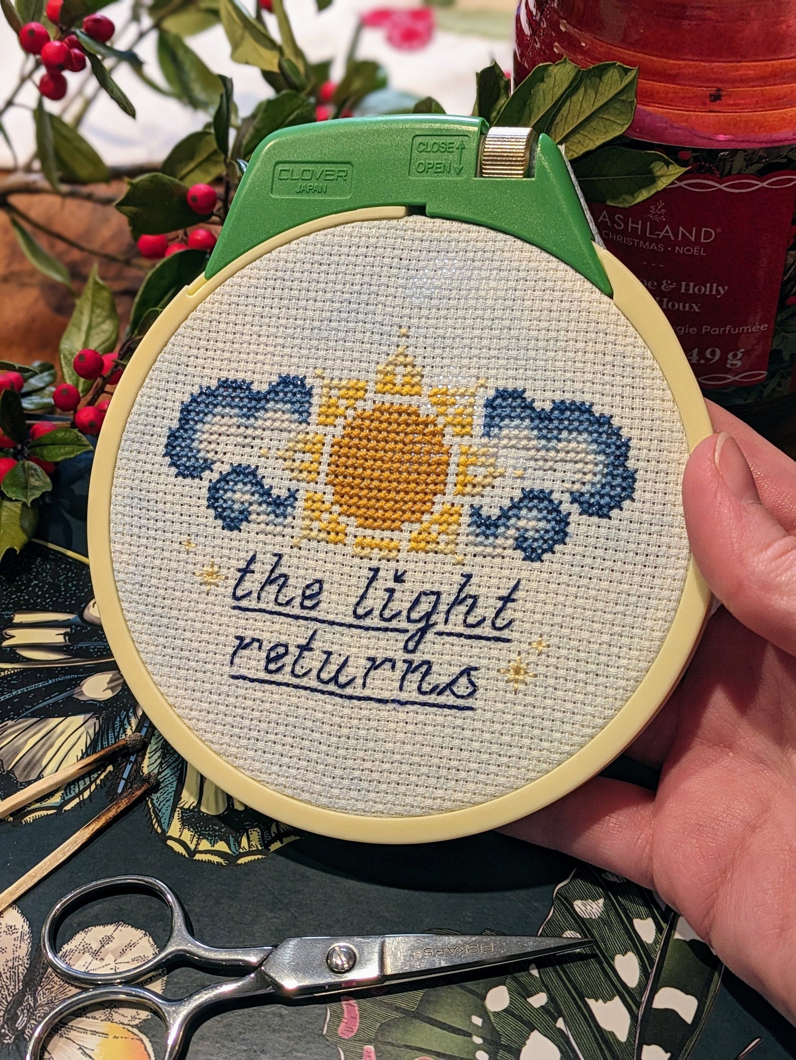 The Light Returns, Winter Solstice Celebration - Modern Cross Stitch ...